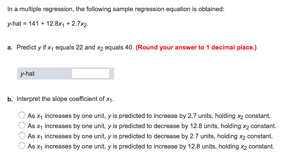 Solved In a multiple regression, the following sample | Chegg.com