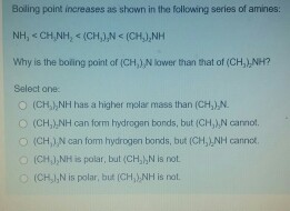 Solved Boiling point increases as shown in the following | Chegg.com