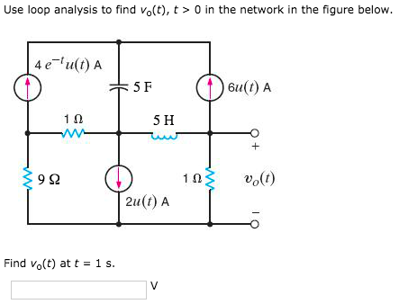 Solved Use nodal analysis to find vo(t), t > 0, in the | Chegg.com