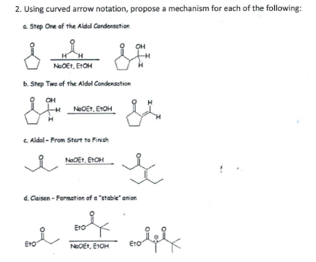 Solved 2. Using curved arrow notation, propose a mechanism | Chegg.com