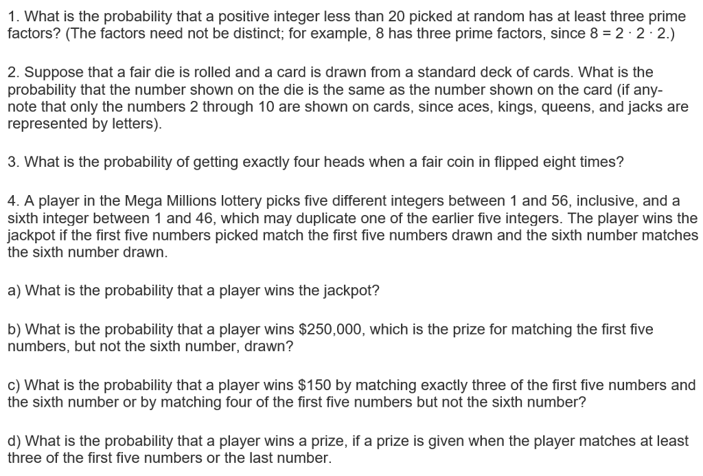 Solved What is the probability that a positive integer less | Chegg.com