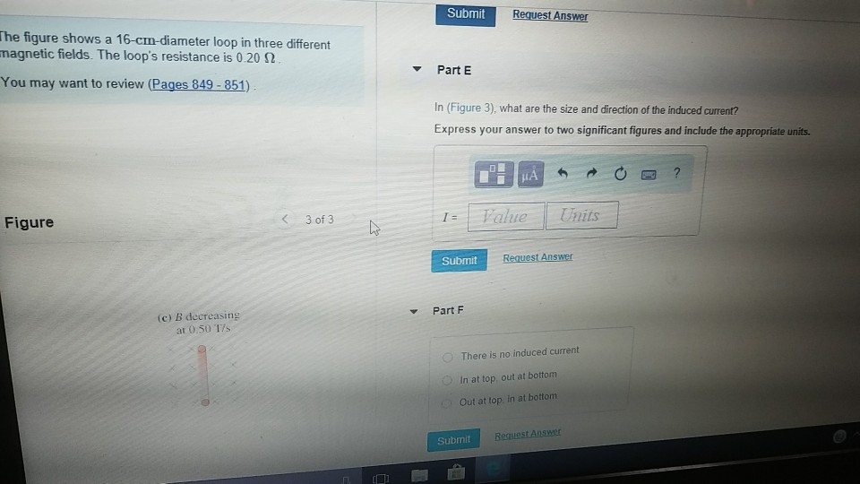 Solved The figure shows a 16-cm-diameter loop in three | Chegg.com