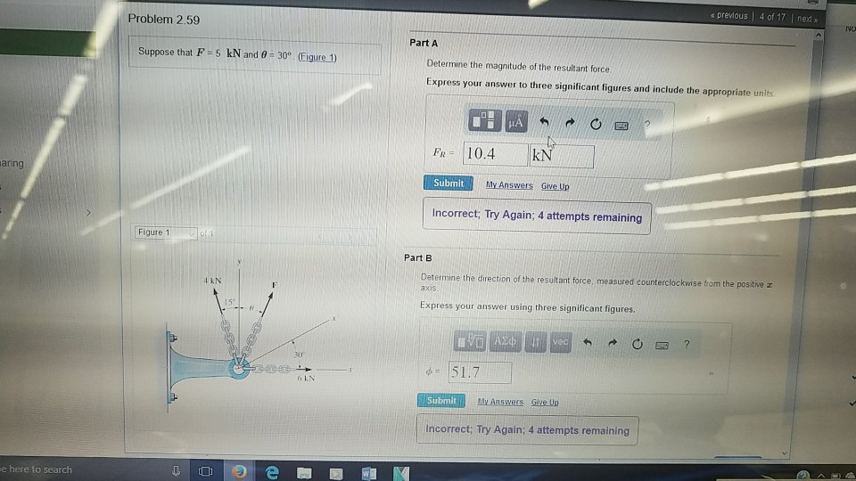 Solved Suppose that F = 5 kN and theta = 30 degree. | Chegg.com