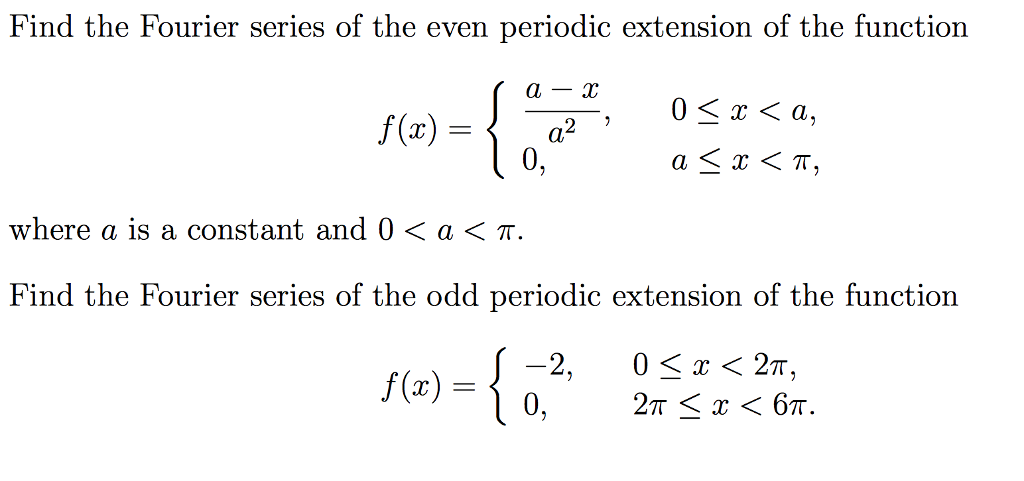 Solved Find the Fourier series of the even periodic | Chegg.com