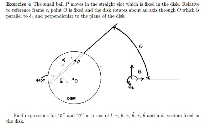 Solved The small ball P moves in the straight slot which is | Chegg.com