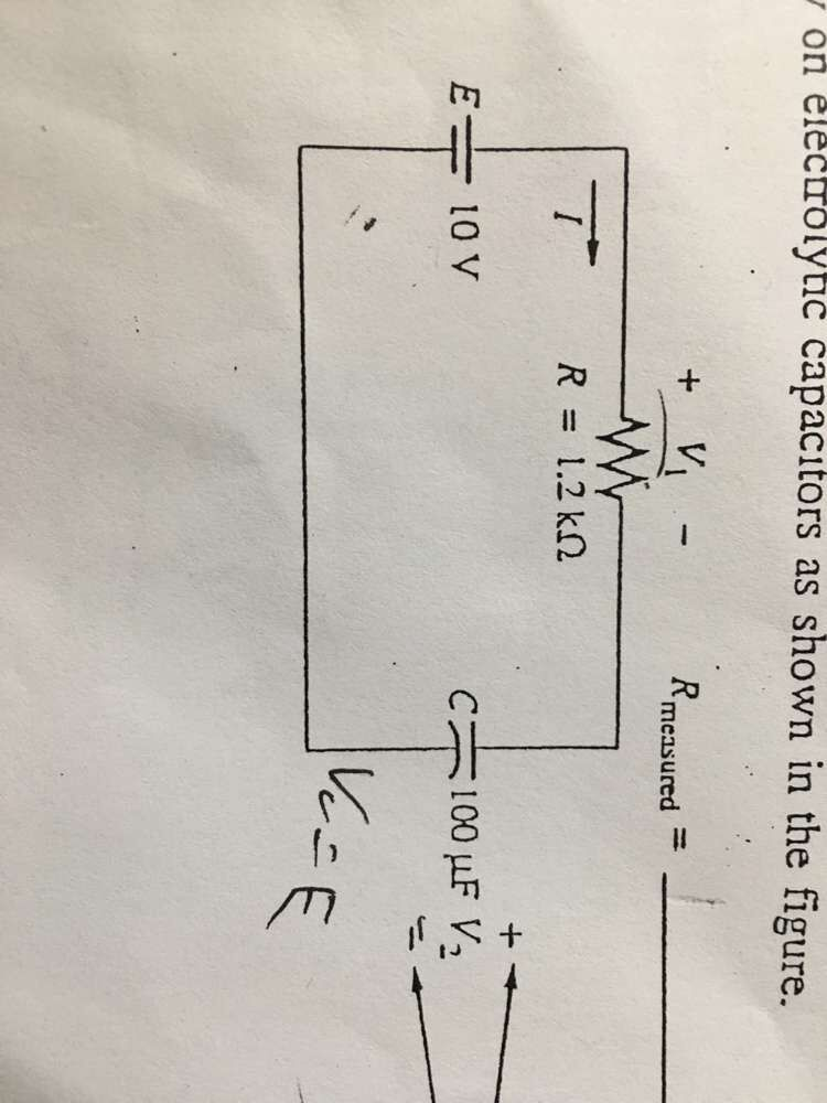 Solved In Basic Series R-C Circuit Short the capacitor | Chegg.com