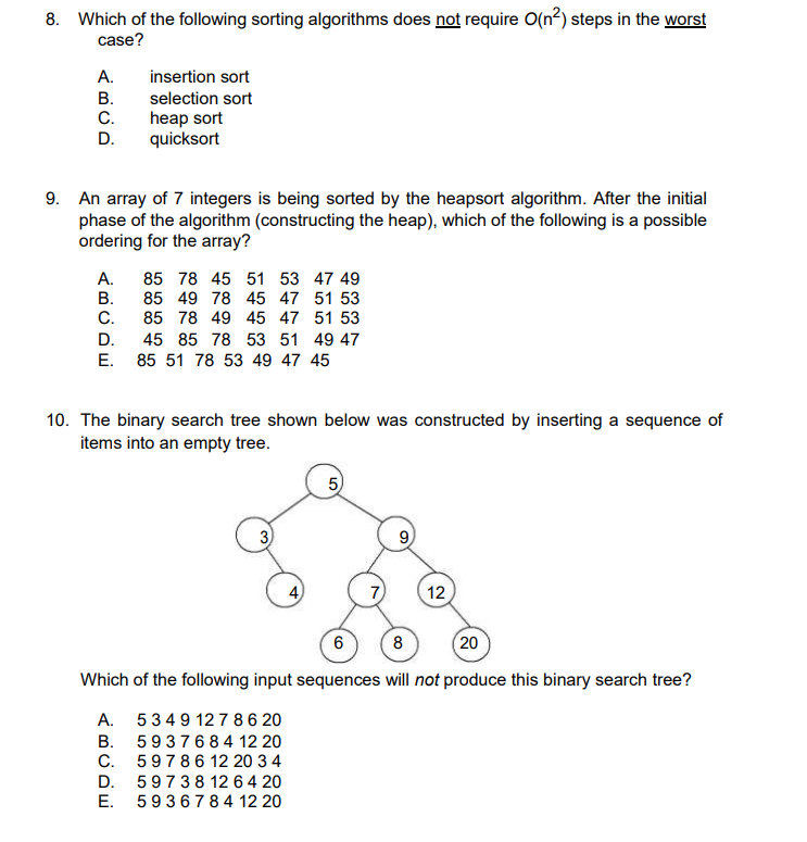 Solved 6. Nodes for a doubly linked list are defined to have | Chegg.com