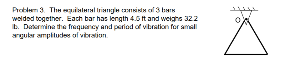 Solved Problem 3. The equilateral triangle consists of 3 | Chegg.com