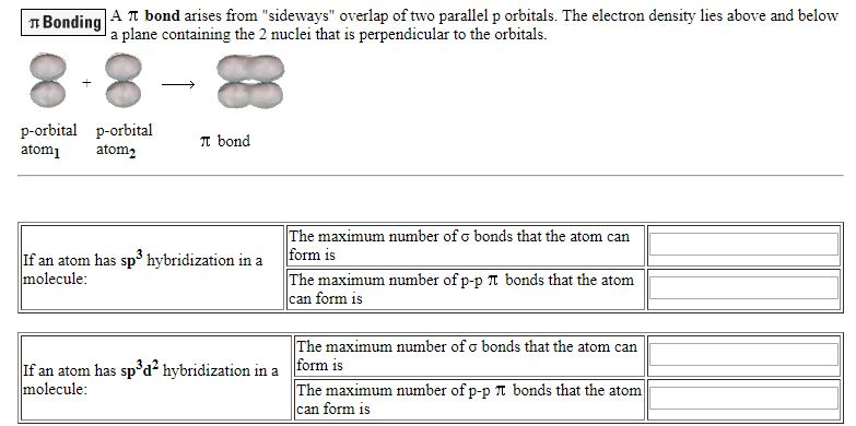 Solved A pi bond arises from "sideways" overlap of two | Chegg.com