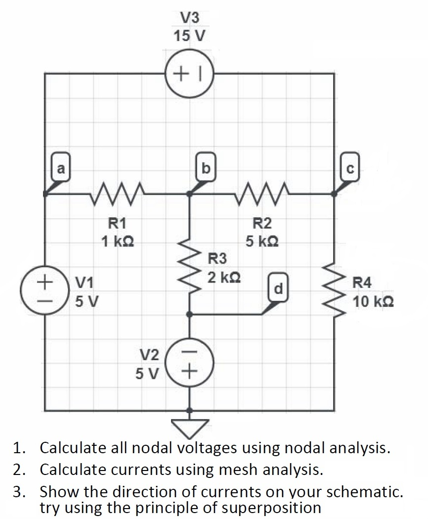 Solved 1. Calculate all nodal voltages using nodal | Chegg.com Solved 1. Calculate all nodal voltages using nodal | Chegg.com