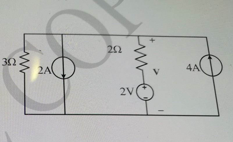 Solved 2Ω 2V | Chegg.com