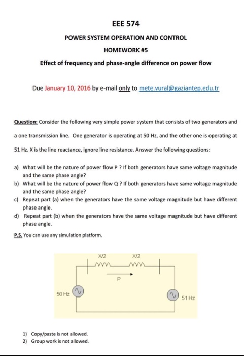 Solved Consider the following very simple power system that | Chegg.com