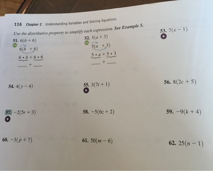 Distributive Property Simplify Each Expression Distributive Property Simplify Each Expression