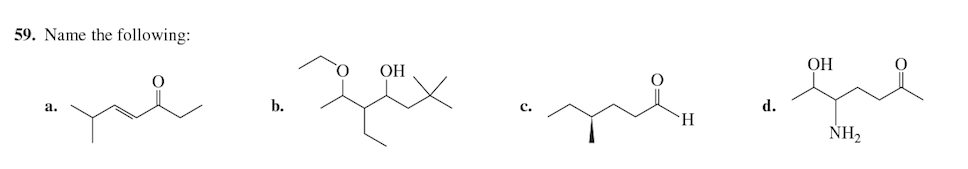 Solved 59. Name the following: OH OH NH | Chegg.com