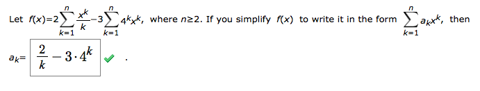 Solved Please show the steps!! Thanks Let f(x)=2 n xk k k=1 | Chegg.com Solved Please show the steps!! Thanks Let f(x)=2 n xk k k=1 | Chegg.com
