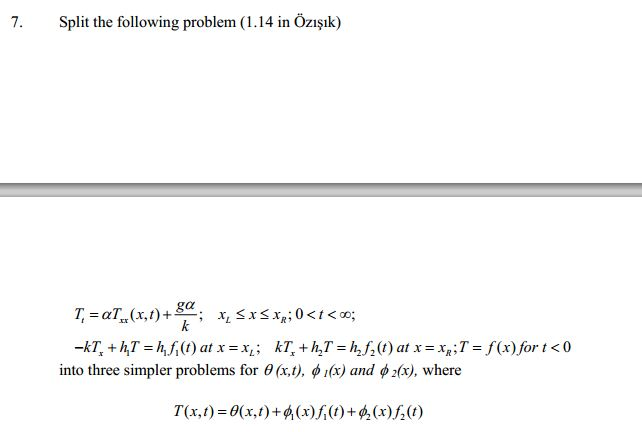 split the following problem into three simpler | Chegg.com