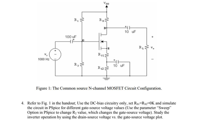 VDD Ri 10 uF 100 uF Rs1 000 Hz R2 10 uF Rs2 T Circuit | Chegg.com