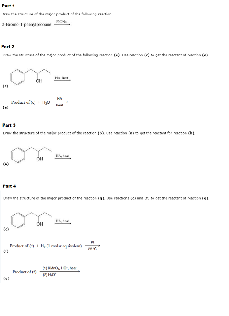 Solved Draw The Structure Of The Major Product Of The
