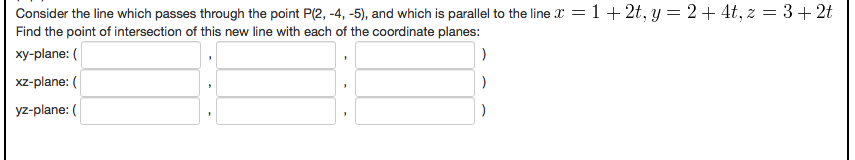 Solved Consider the line which passes through the point P(2, | Chegg.com