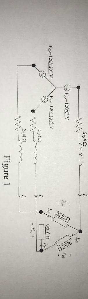 Solved For the system given in Figure 1, draw the one-line | Chegg.com