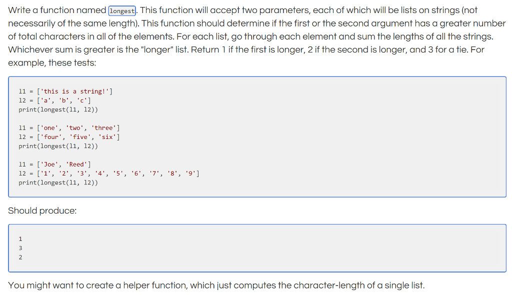 Solved Answer to be coded in python using lists and | Chegg.com