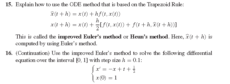 Solved Explain how to use the ODE method that is based on | Chegg.com
