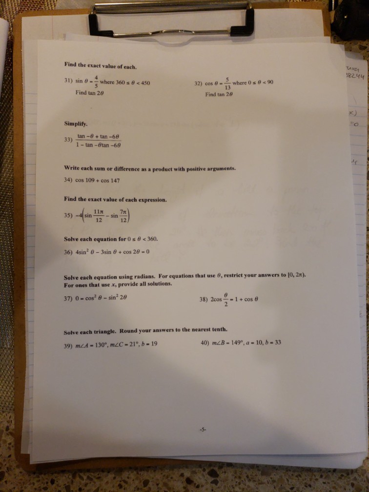 Solved Precalculus Assignment Convert each degree measure | Chegg.com