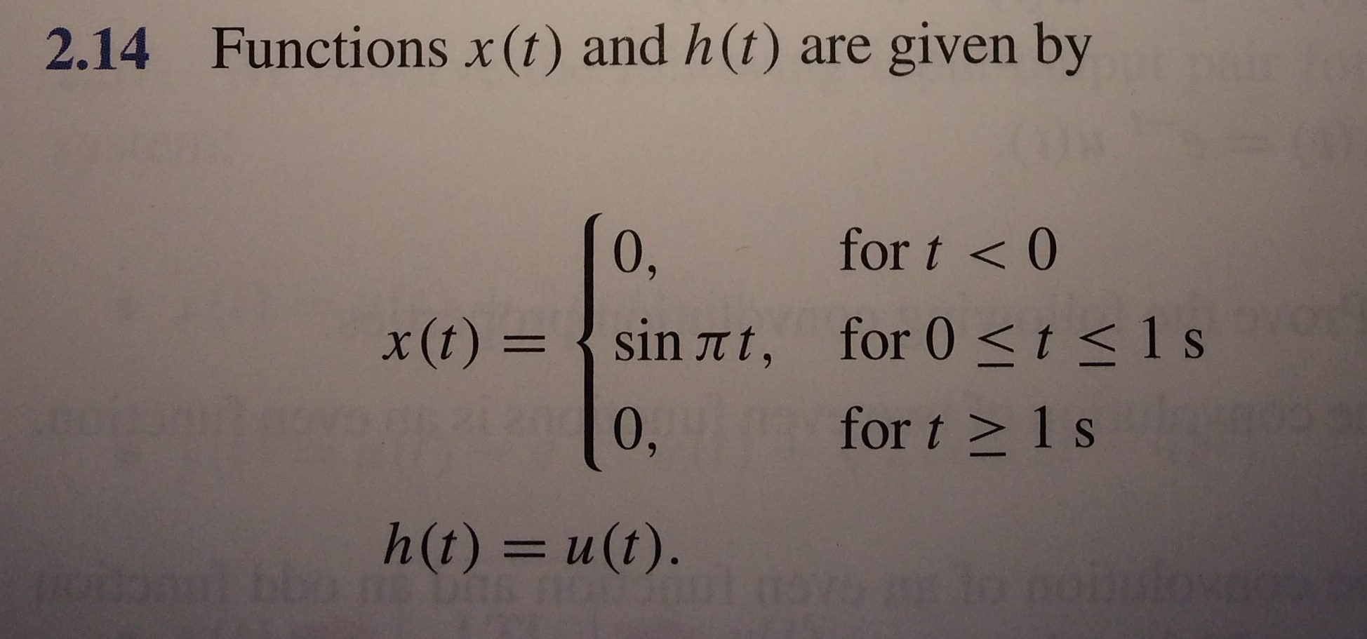 Functions x(t) and h(t) have the waveforms shown in | Chegg.com