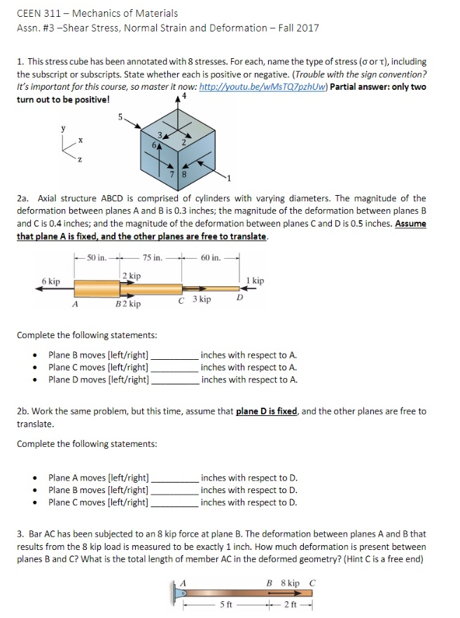 Solved This stress cube has been annotated with 8 stresses. | Chegg.com
