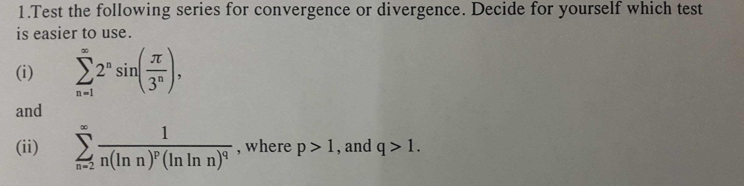 Solved Solve (ii) only please. I need to know how to do the | Chegg.com