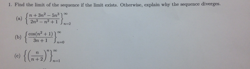 Solved I have no idea what to do when it says n=# I've never | Chegg.com