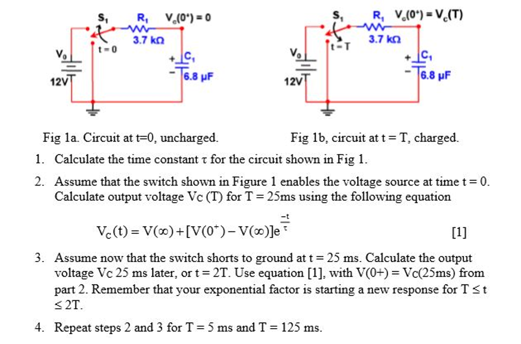 Solved Calculate the time constant tau for the circuit | Chegg.com