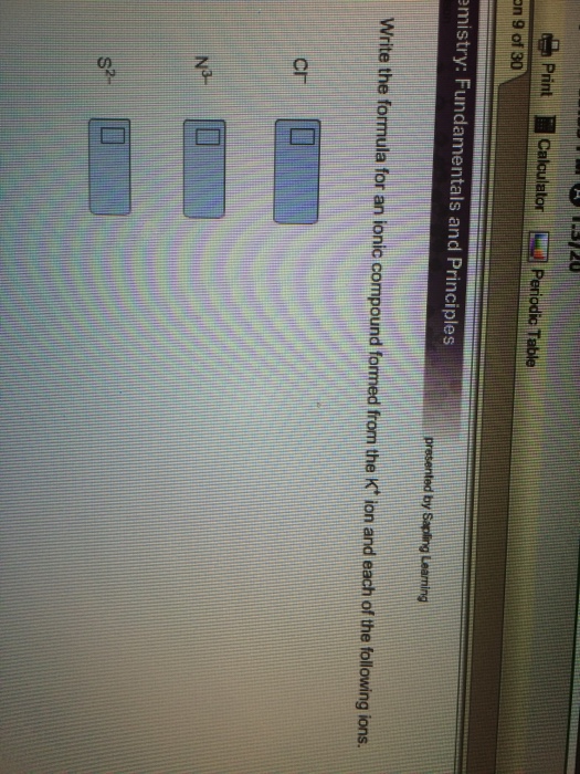 Solved Write the formula for an ionic compound formed | Chegg.com