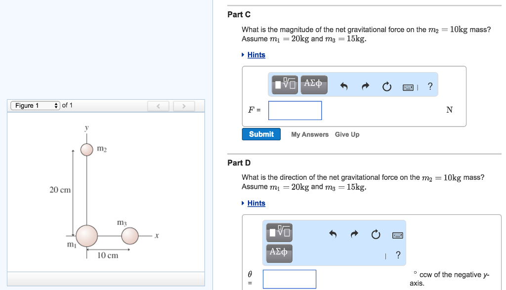 Solved What is the magnitude of the net gravitational | Chegg.com