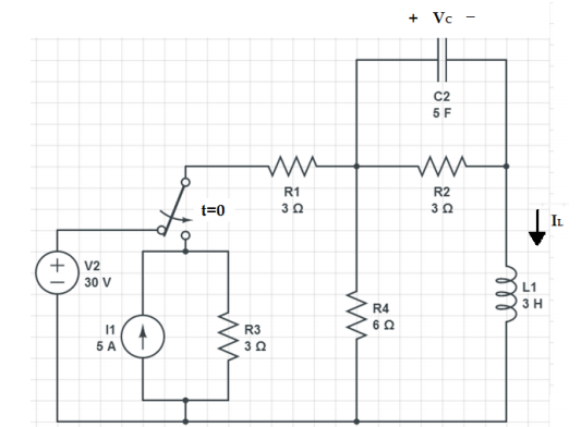 Solved In the circuit below, assume the switch was connected | Chegg.com