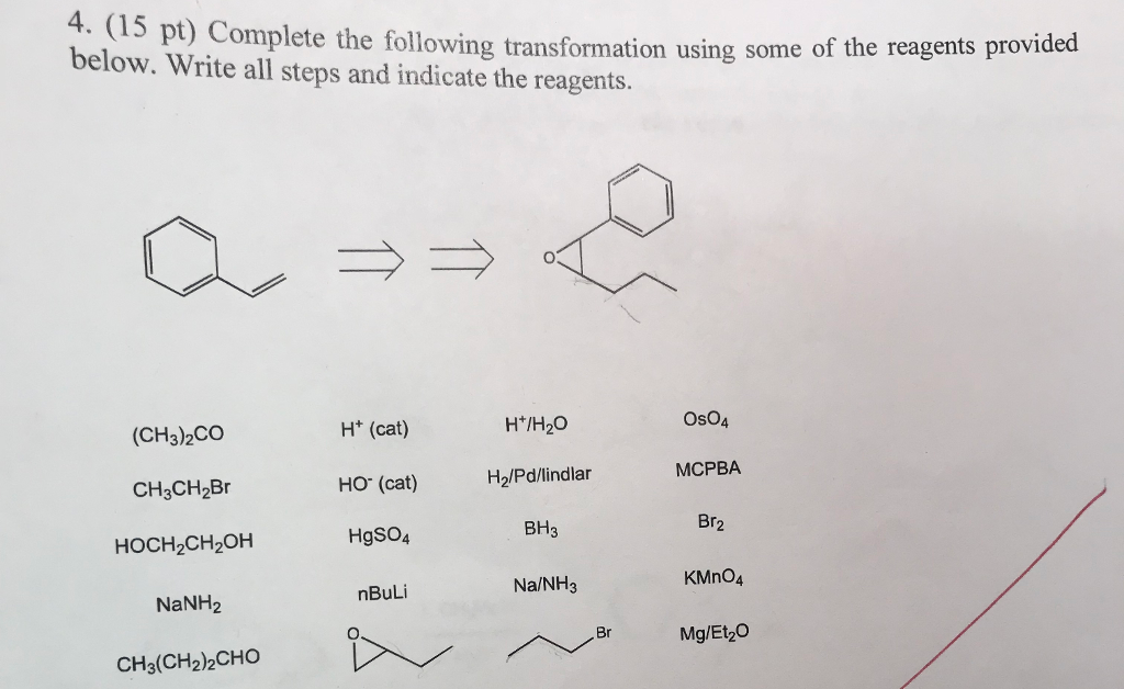 Solved 4. (15 pt) C below. Write all steps and indicate the | Chegg.com Solved 4. (15 pt) C below. Write all steps and indicate the | Chegg.com