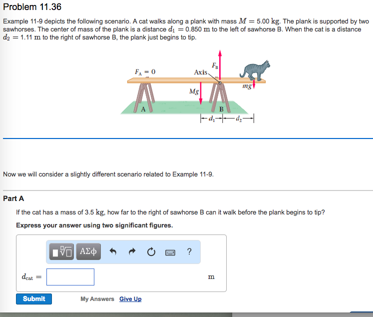 Solved Example 11-9 depicts the following scenario. A cat | Chegg.com