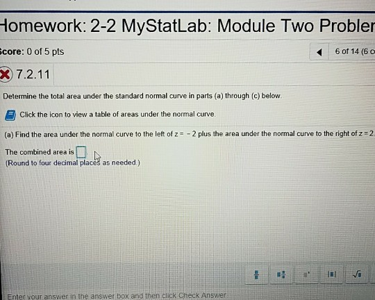 Solved Homework: 2-2 MyStatLab: Module Two Probler 6 ot 14 | Chegg.com