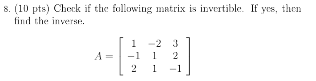 How To Check If A Matrix Is Invertible - Ratiosentence21