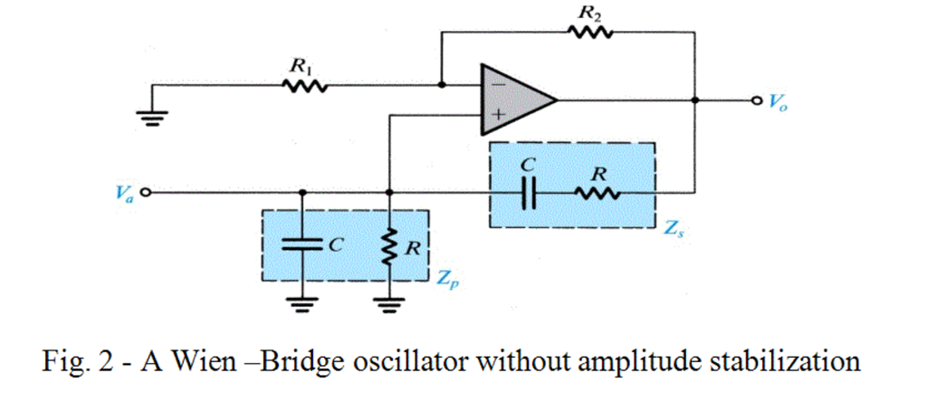 Problem 1(40 points) Wien-bridge oscillator | Chegg.com