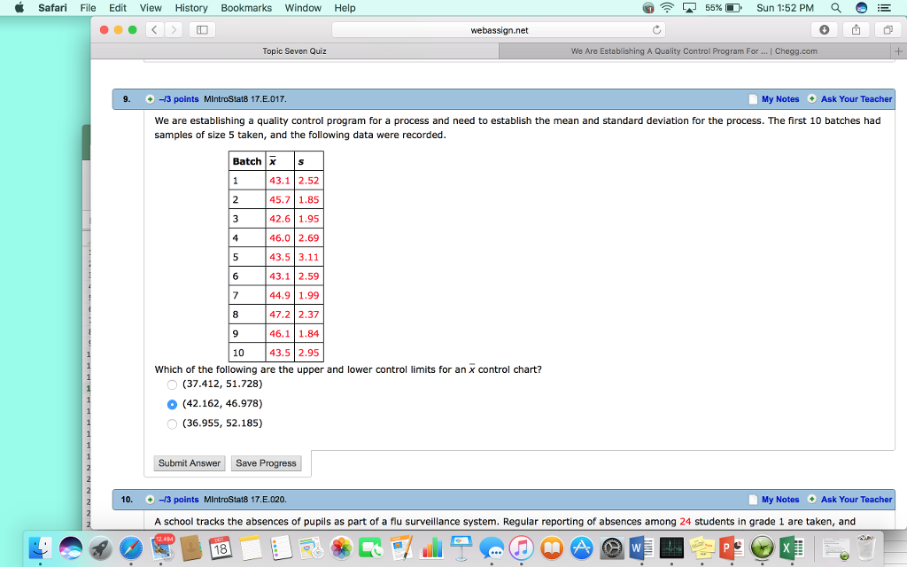 Solved We are establishing a quality control program for a | Chegg.com