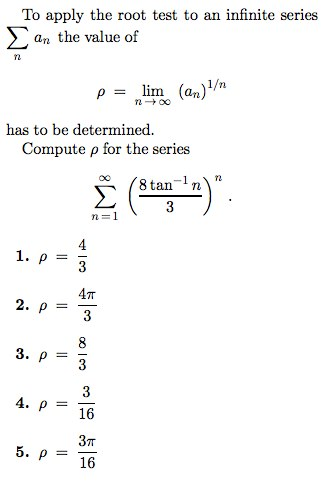 Solved To apply the root test to an infinite series Sigma n | Chegg.com