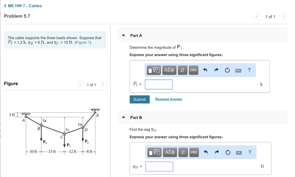 Solved KME HW 7-Cables Problem 5.7