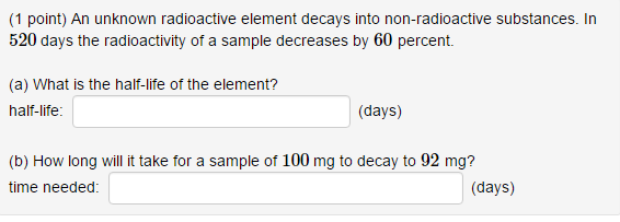 Solved An unknown radioactive element decays into | Chegg.com