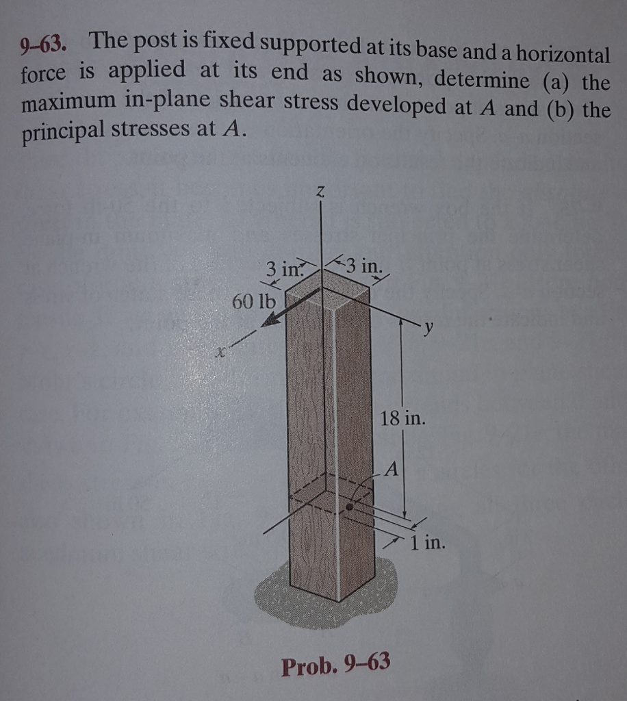 Solved 9-63 Mechanics of Materials 10th R.C. Hibbeler | Chegg.com