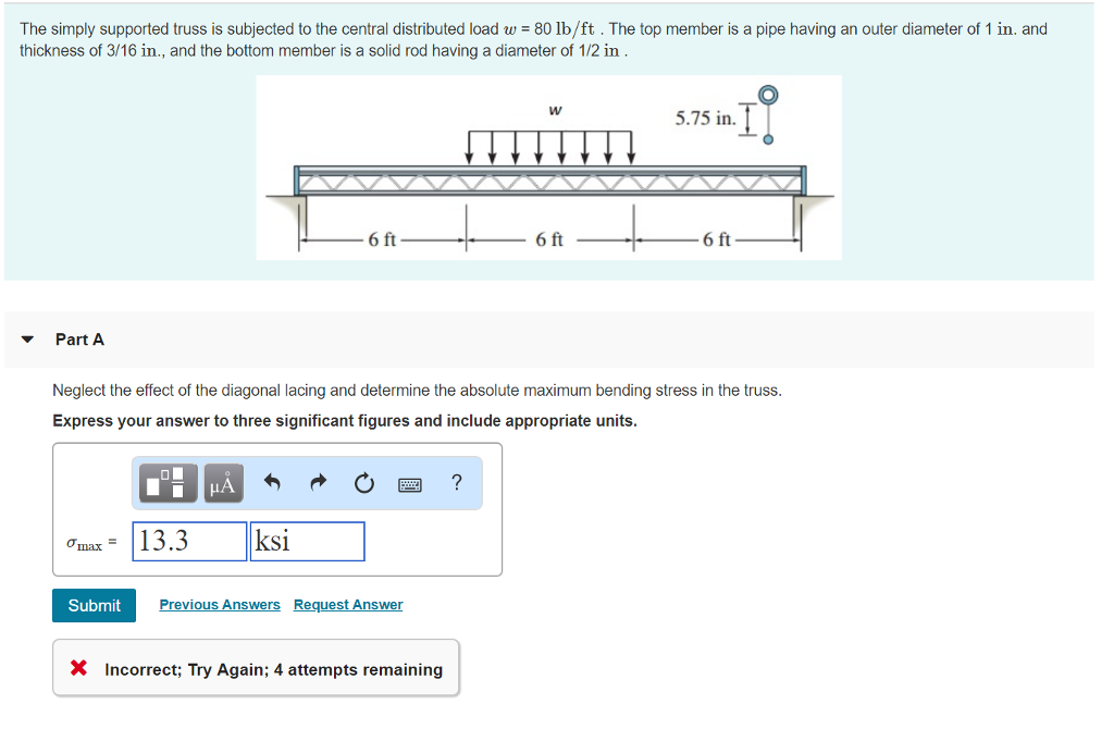 Solved The simply supported truss is subjected to the | Chegg.com