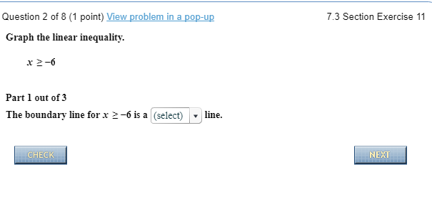 Solved Question 2 of 8 (1 point) View problem in a pop-up | Chegg.com