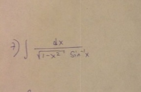 Solved Integral dx/squareroot 1 - x^2 sin^-1 x | Chegg.com