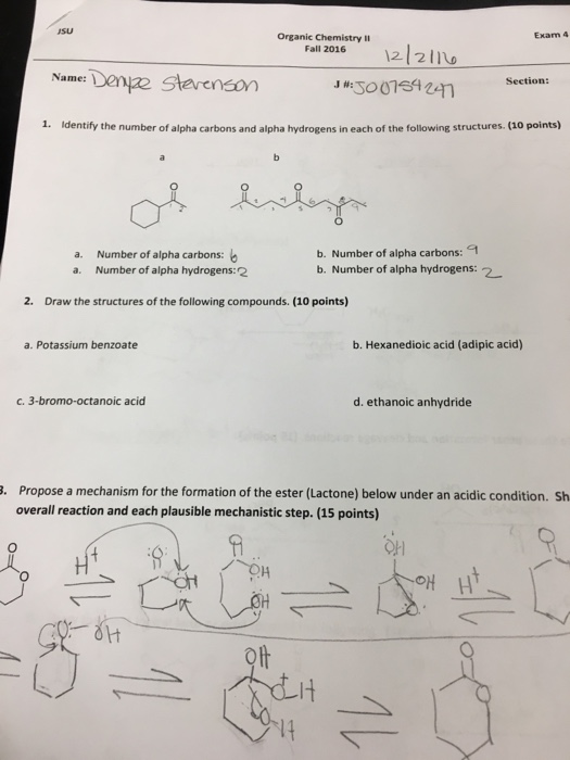 Solved Identify the number of alpha carbons and alpha | Chegg.com