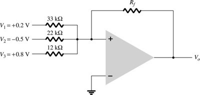 Solved Calculate the output voltage developed by the circuit | Chegg.com